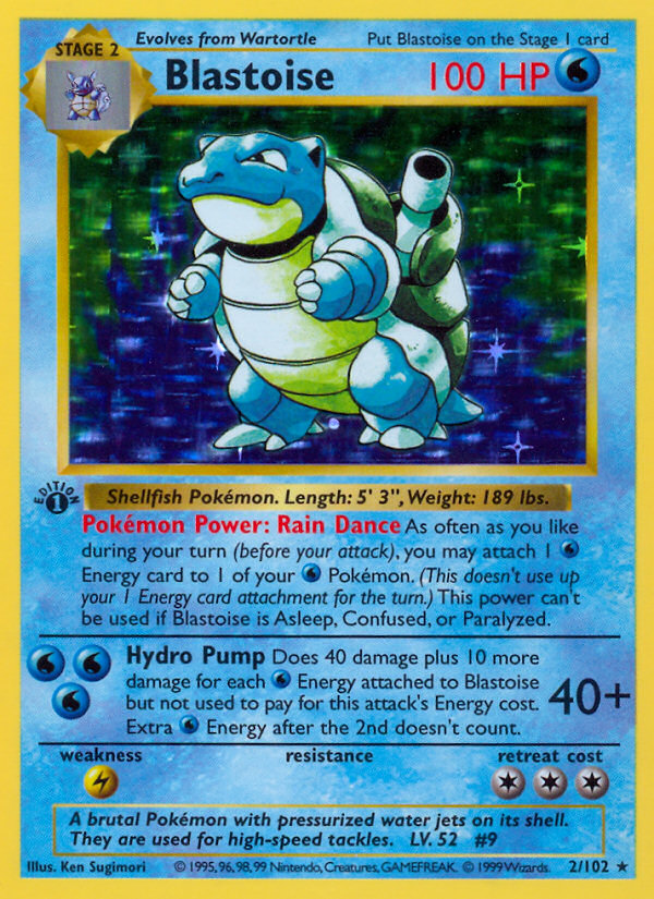 Pokedex Blastoise 2 102 Pokemonkaartenverkopen nl